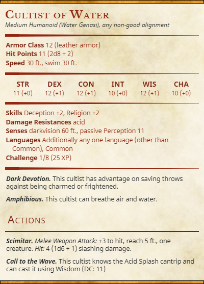 Followers of Flame and Water – Brazen Wolfe Tabletop