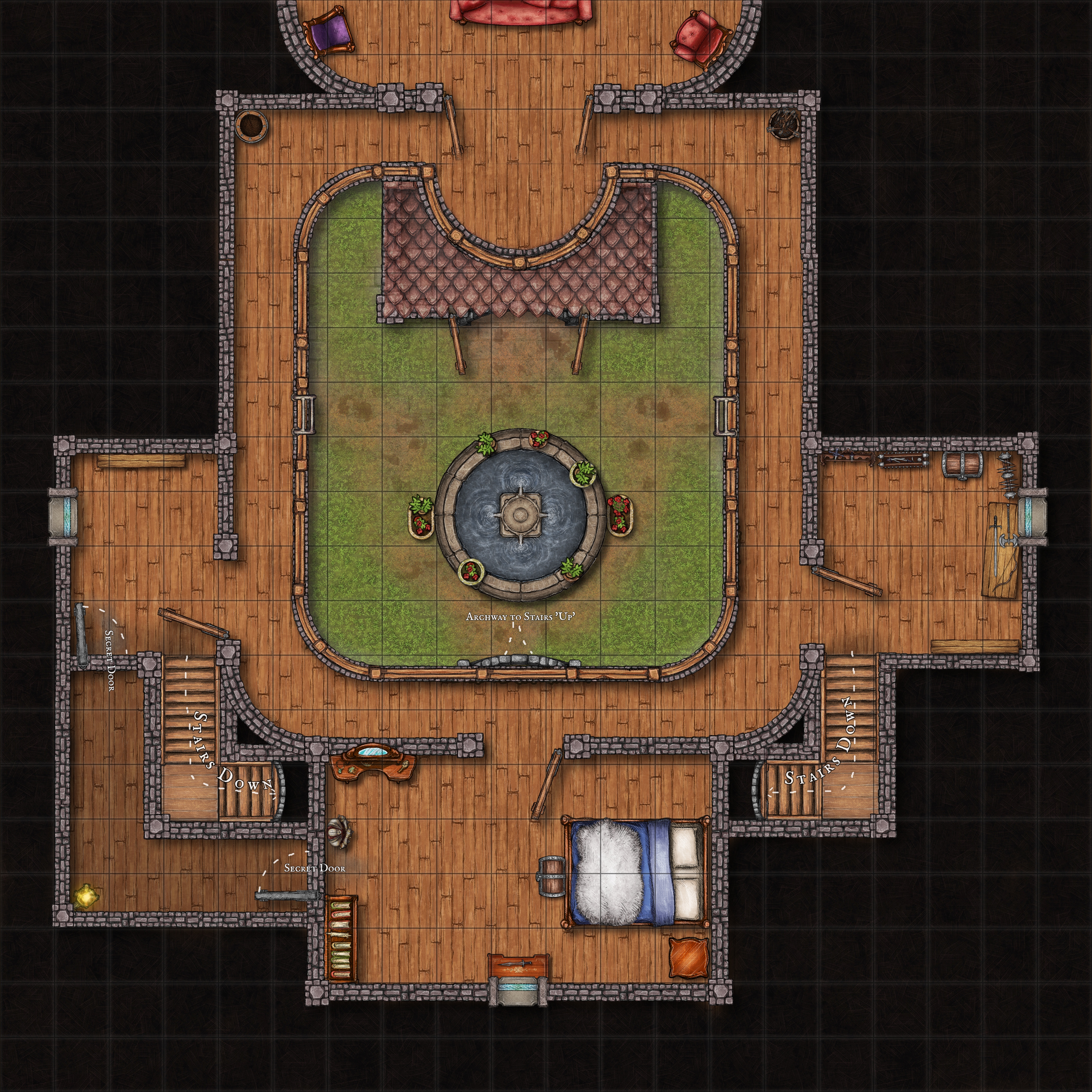 Simple Rundown Courtyard – Brazen Wolfe Tabletop