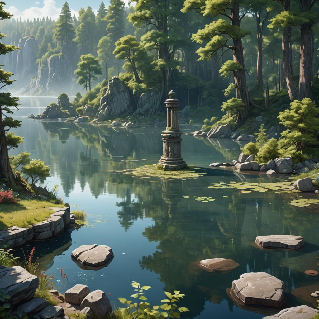 The Wooded Lake – Brazen Wolfe Tabletop