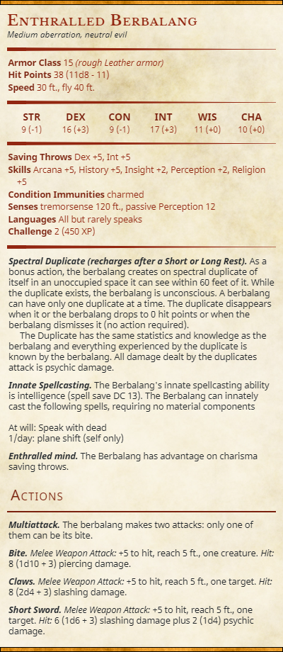 The Enthralled Menace – Brazen Wolfe Tabletop