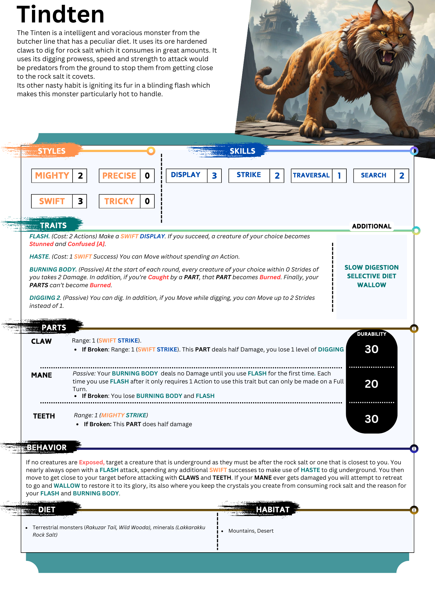 The Tindten – Brazen Wolfe Tabletop