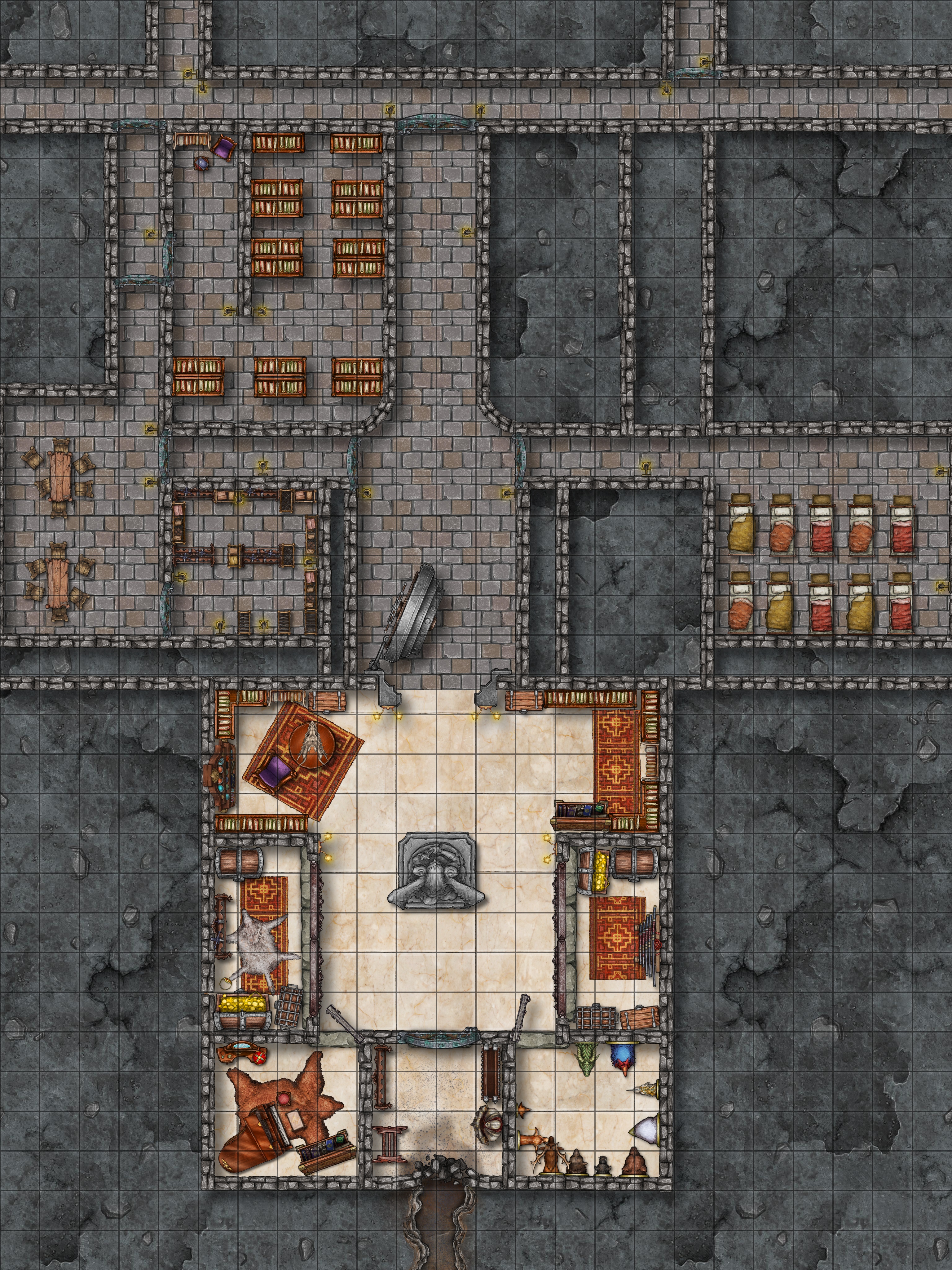 Starkhaven Castle Vault – Brazen Wolfe Tabletop